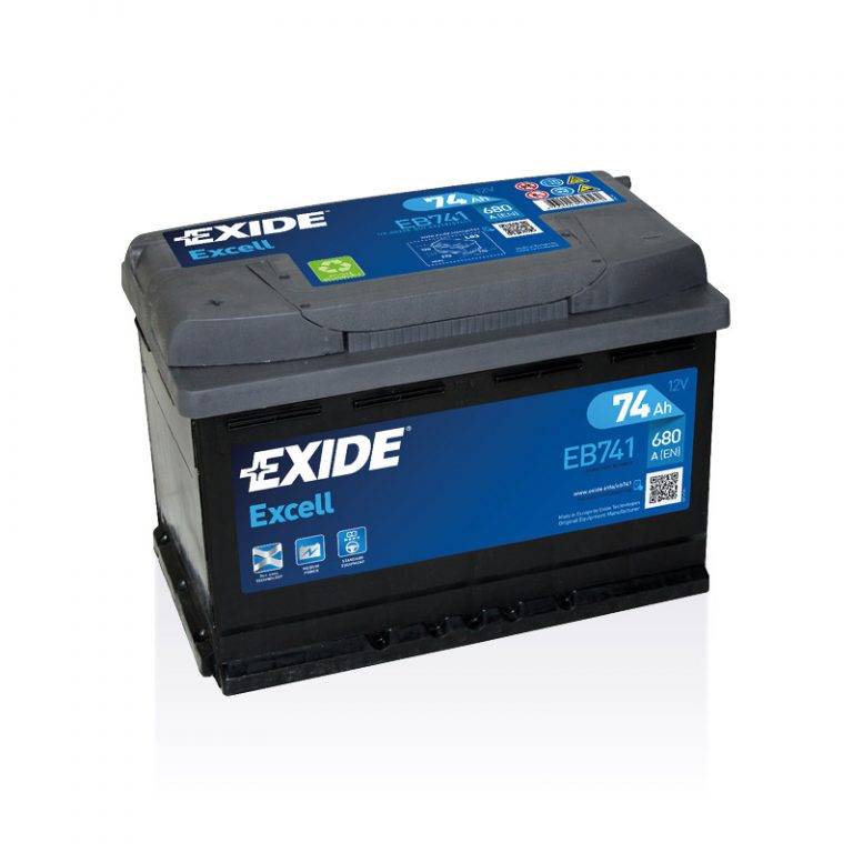 Exide Excell EB741 74 Ah Accu – Bakker Accu Service Goes