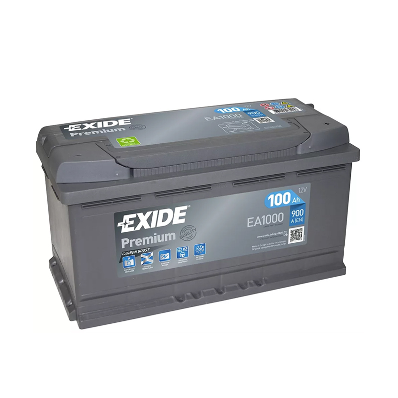Exide Premium EA1000 100 Ah Accu – Bakker Accu Service Goes